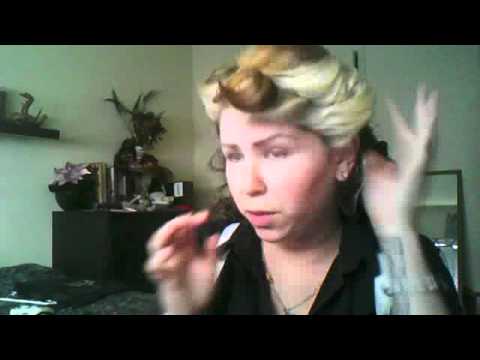 Rockabilly Ponytail with Liberty Curls (& a little twist!) - YouTube