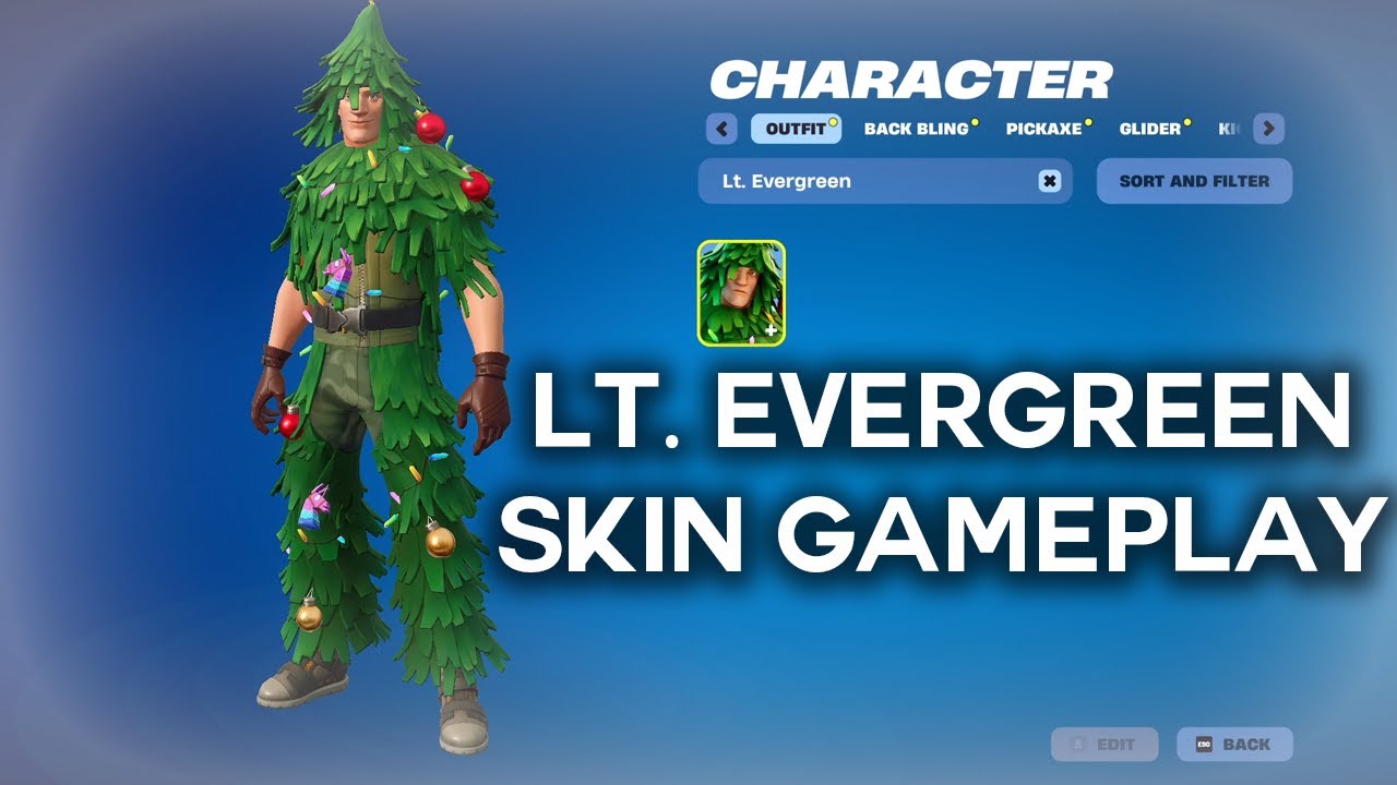 Fortnite Lt. Evergreen Gameplay / Showcase | Fortnite Chapter 6 Season ...