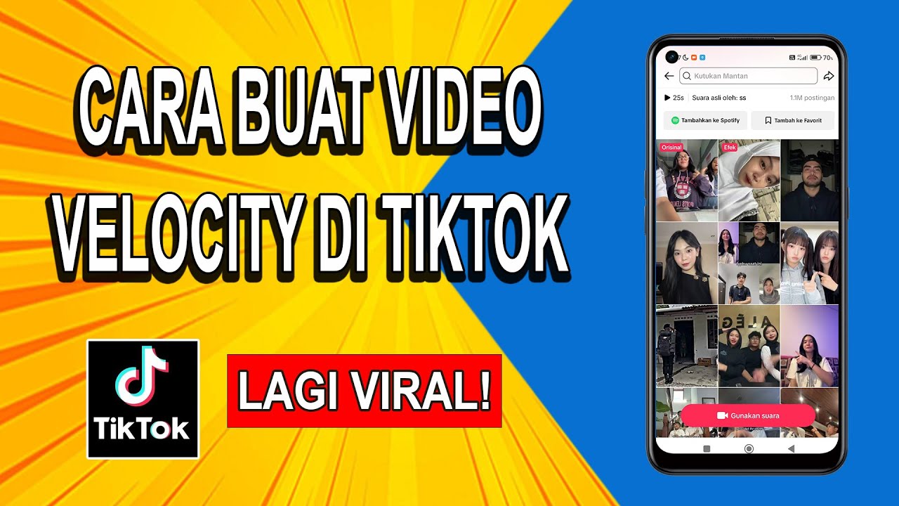 Cara Membuat Video Velocity di TikTok 2025 - YouTube