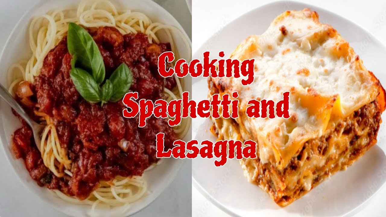 RANDOM COOKING VIDEO | SPAGHETTI & LA SAGNA - YouTube