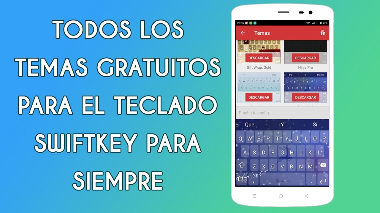 Todos los skin/temas/pieles gratuitos para Swiftkey - YouTube