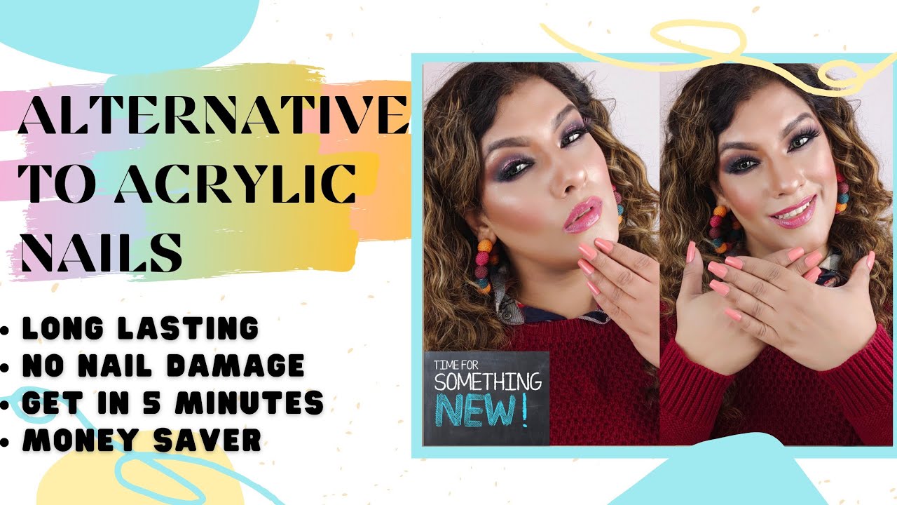 Alternative to Acrylic Nails at Home | Do It Yourself - YouTube