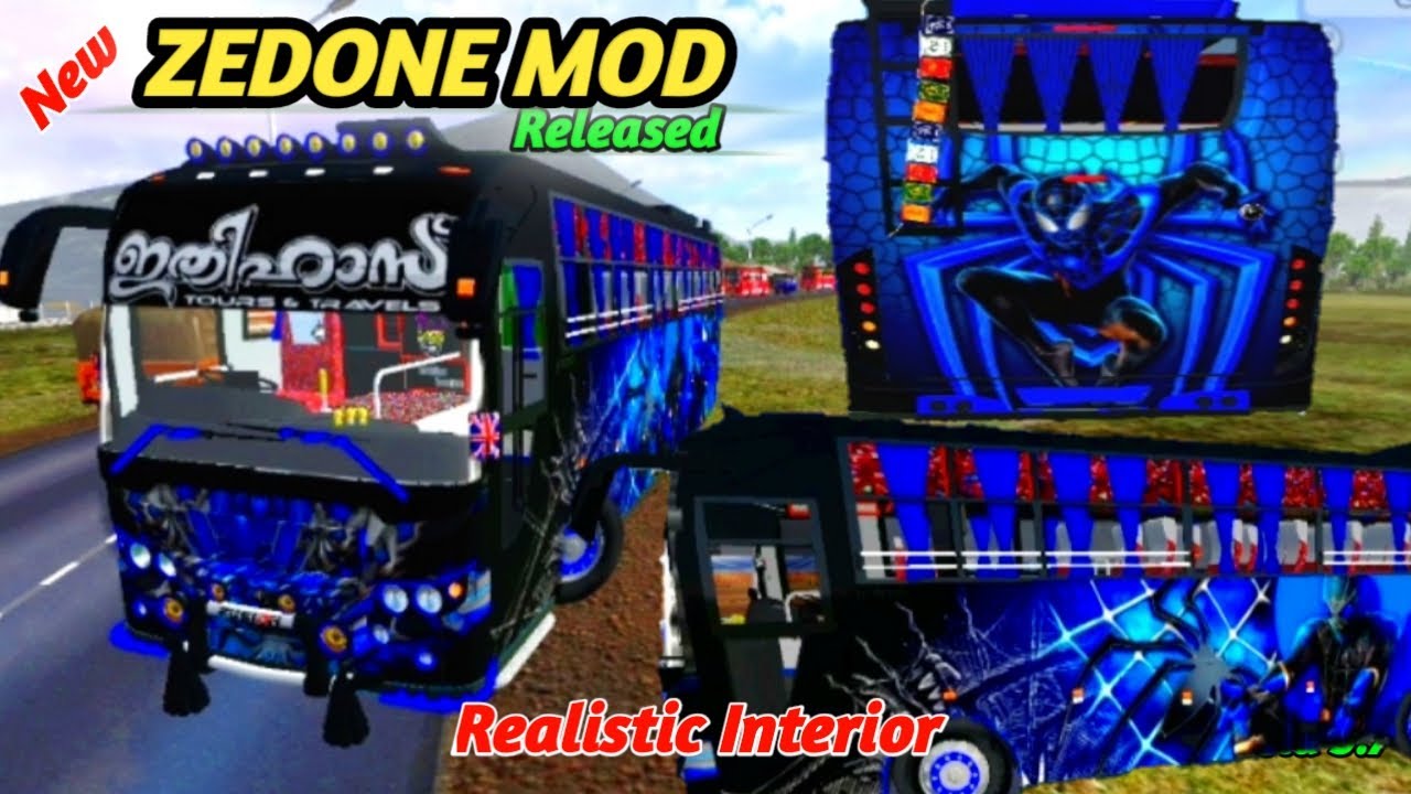 NEW ZEDONE MOD RELEASED FOR BUSSID 3.7 | Detailed Review Download ...