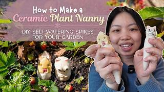 How to Make a Ceramic Plant Nanny DIY Self Watering Spikes for Your Garden
