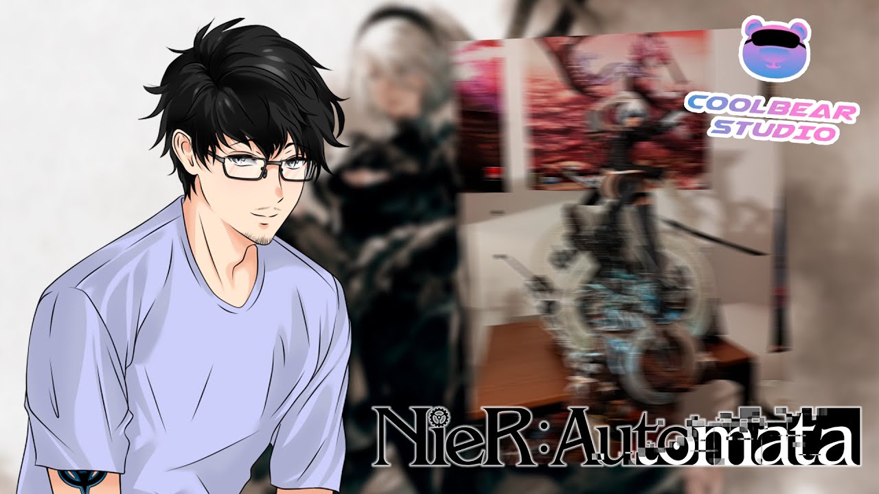 Découverte Statue Résine 2B Nier Automata - Coolbear Studio - YouTube