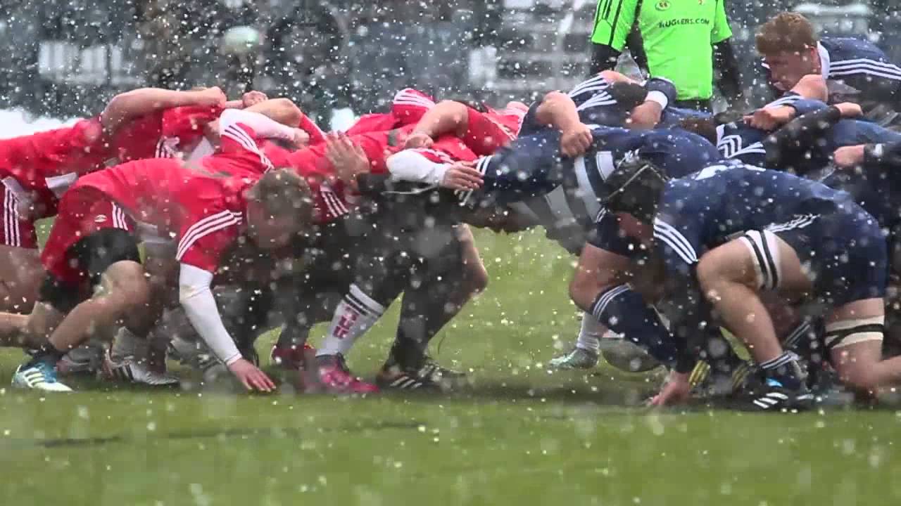 Rugby Game In The Snow. BYU VS SUU - YouTube
