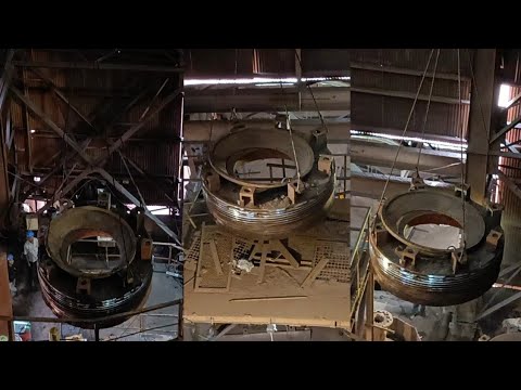 Bowl assembly of Nordberg 750 tph cone crusher moved to another place ...