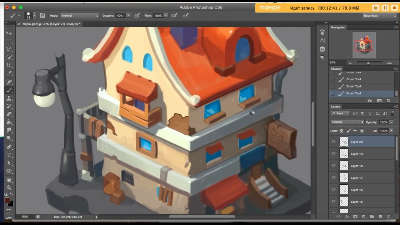 Game Art Time lapse - YouTube
