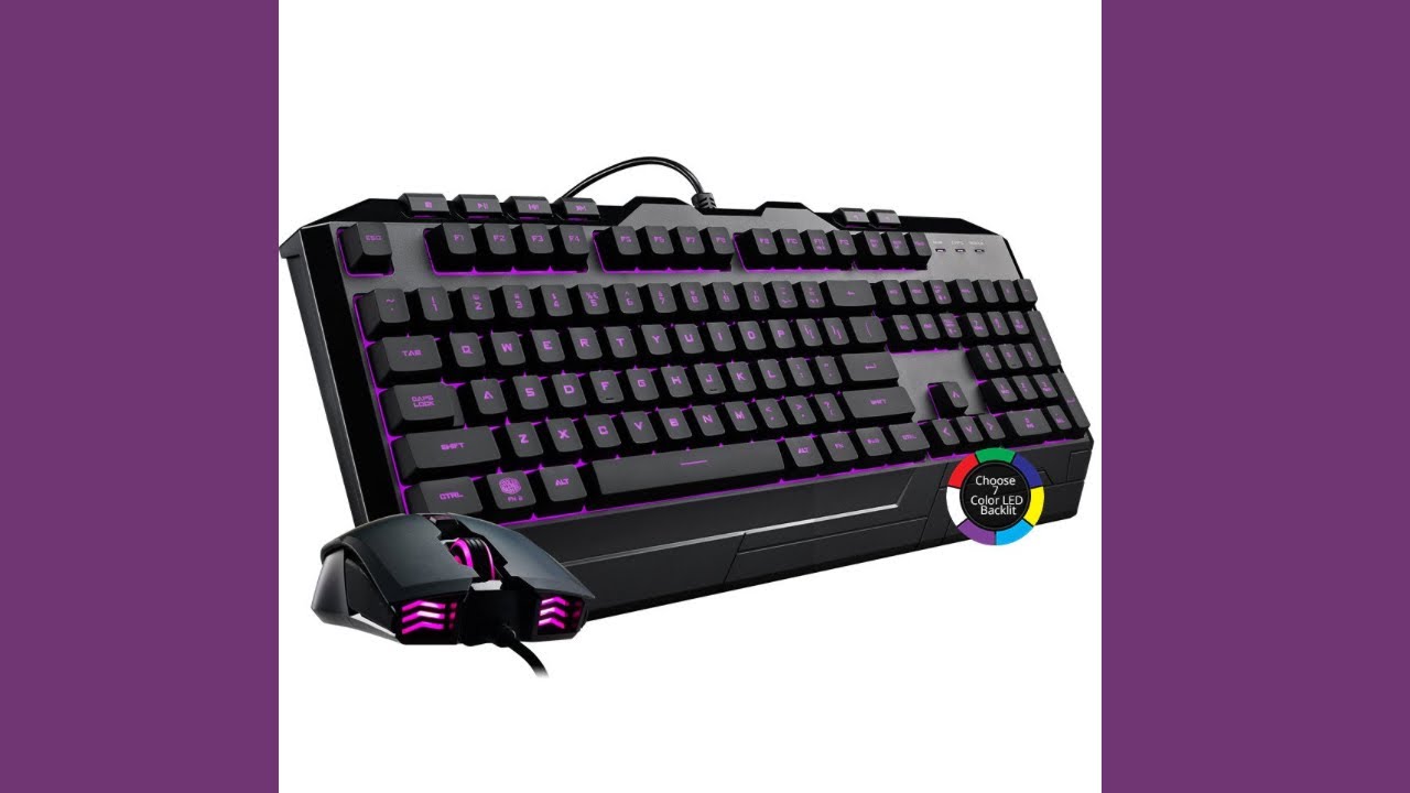 Cooler Master Devastator 3 Gaming Keyboard & Mouse Combo, 7 Color Mode ...