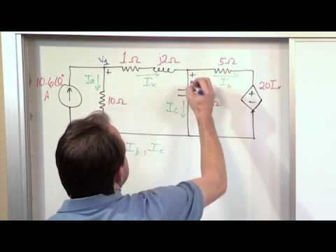 Lesson 11 - AC Node Voltage, Part 5 (AC Circuit Analysis) - YouTube