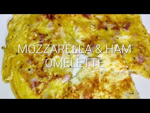 YUMMY HAM & MOZZARELLA OMELETTE ASMR #asmr