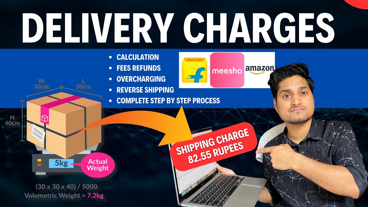 Flipkart Amazon Meesho Shipping Charge Calculation || High Delivery ...