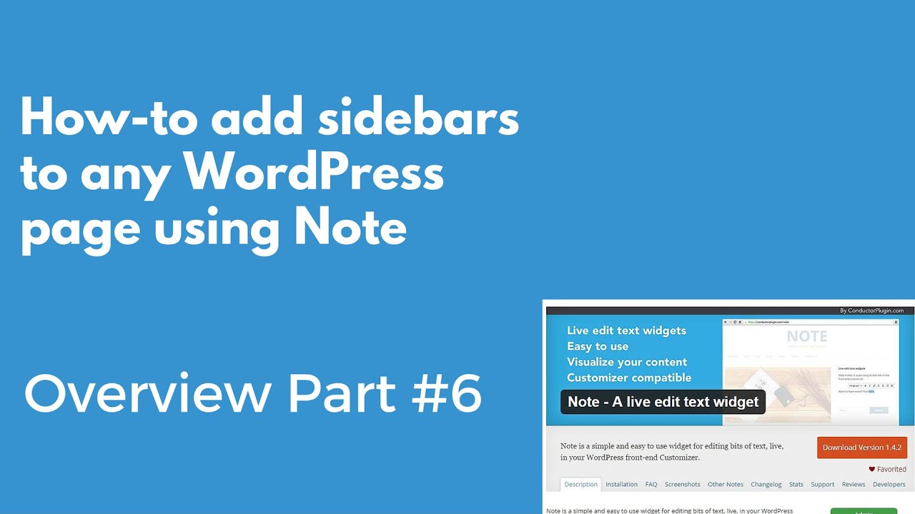 How To Add Columns To Any WordPress Page Using The Note Plugin YouTube how-to-add-columns-to-any-wordpress-page-using-the-note-plugin-youtube