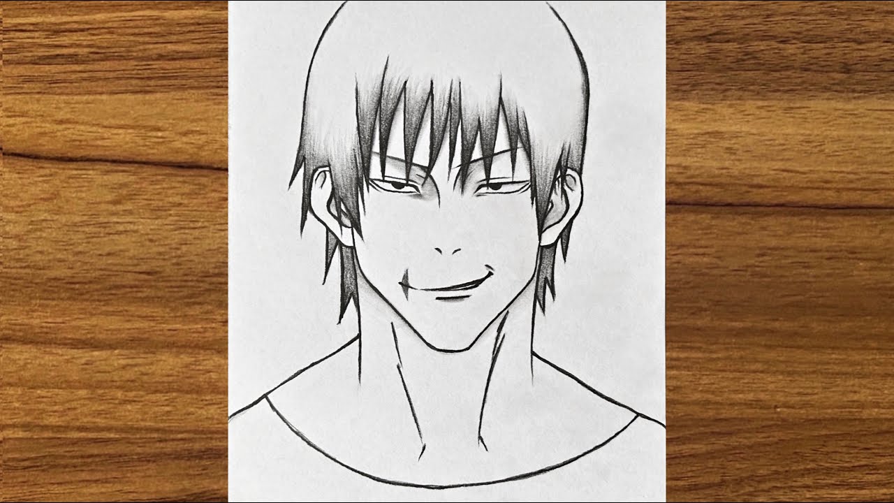How to Draw Toji Fushiguro from Jujutsu Kaisen | Anime drawing videos ...