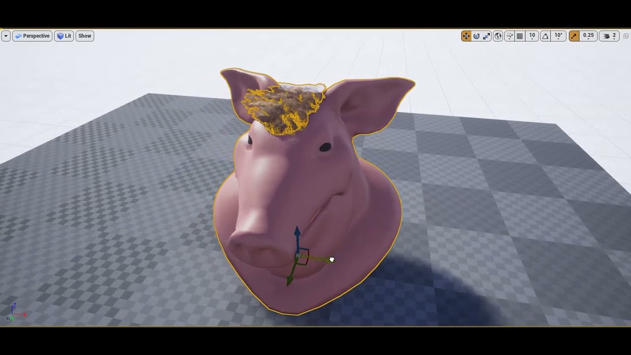 Houdini Sidefx Labs Unreal Groom Export Node Test - YouTube