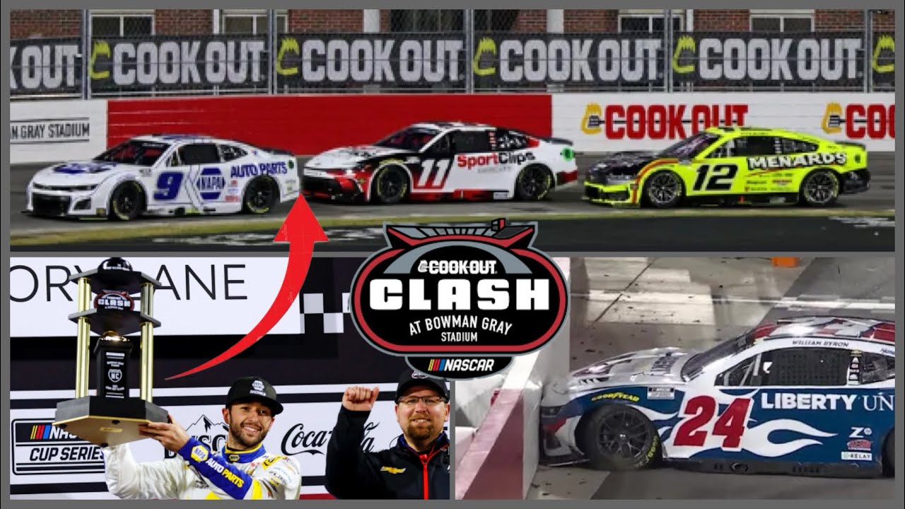 Chase Elliott holds off the best | a true short track race | cookout ...