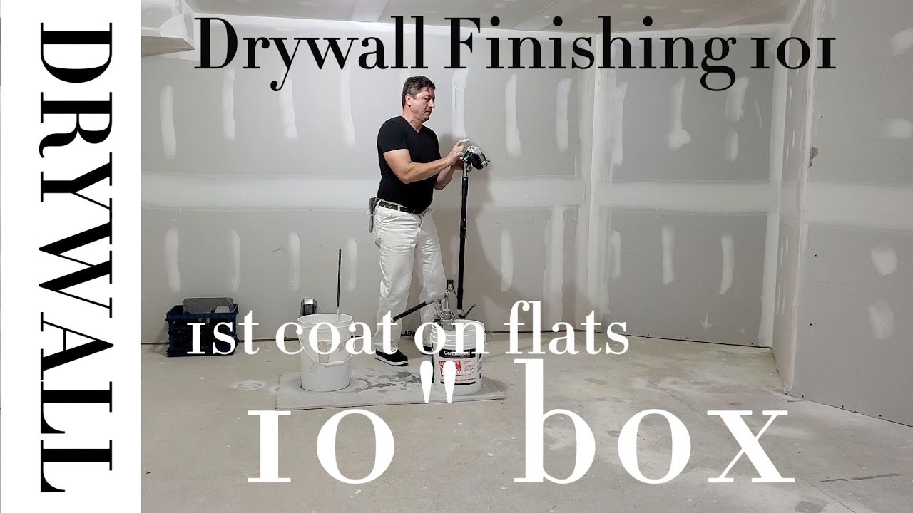Drywall Finishing 101 First coat - YouTube
