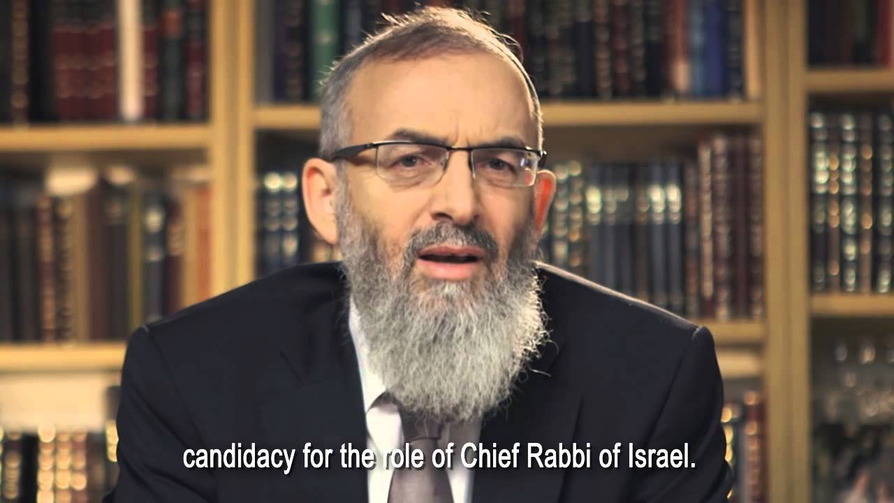 Rabbi David Stav announcing his candidacy for the role of chief rabbi ...