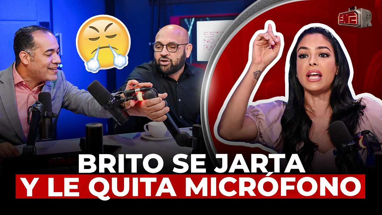 MARTINEZ BRITO SE JARTA DE JUAN CARLOS ALBELO Y LE QUITA EL MICRÓFONO ...