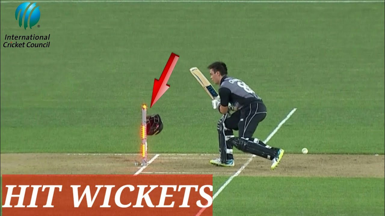 HIT WICKETS IN CRICKET HISTORY - YouTube