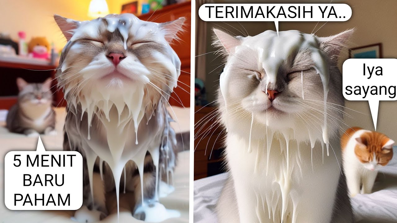 tutorial gambar kucing lucu dan unik menggunakan AI bing image creator ...