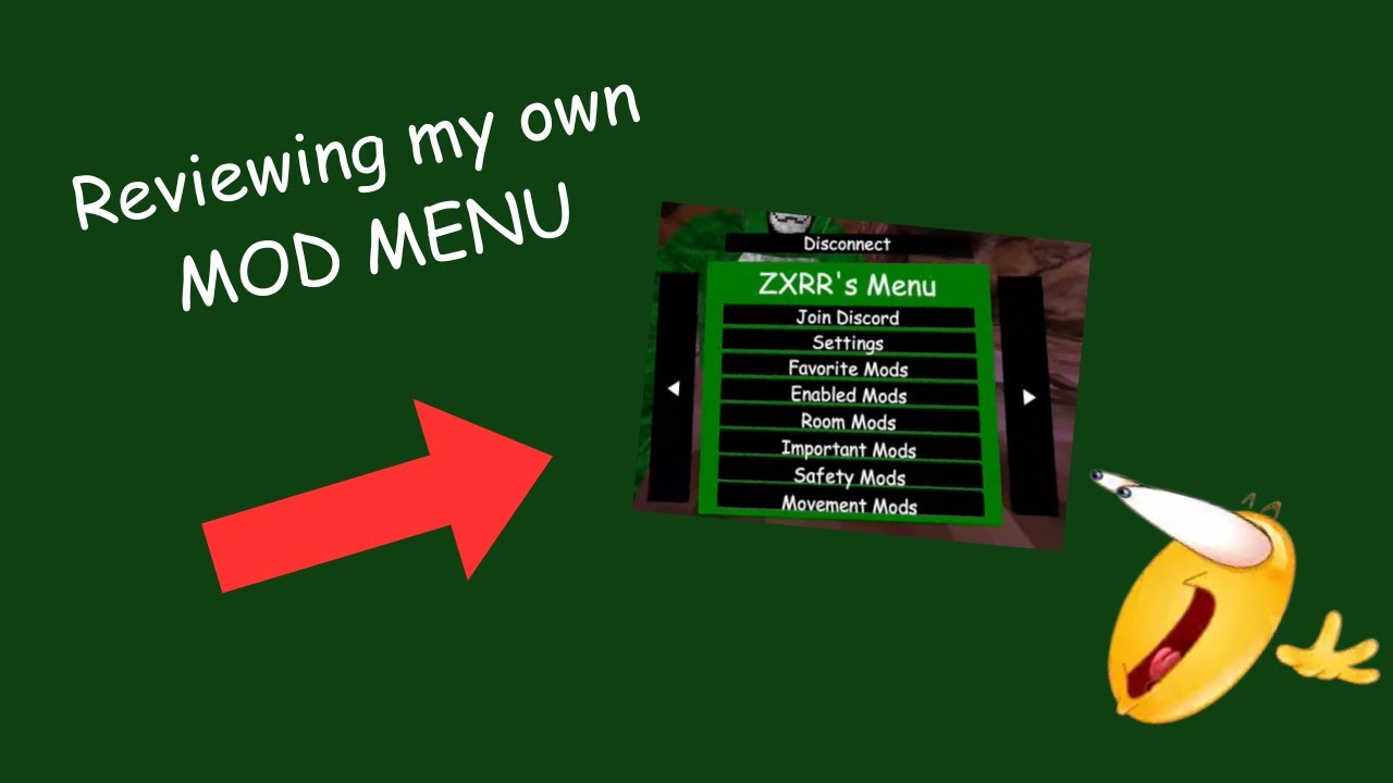 Reviewing my own mod menu in gorilla tag! - YouTube