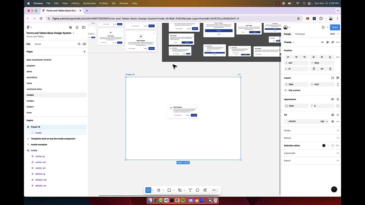 Modal component - Forms & Tables design system - YouTube