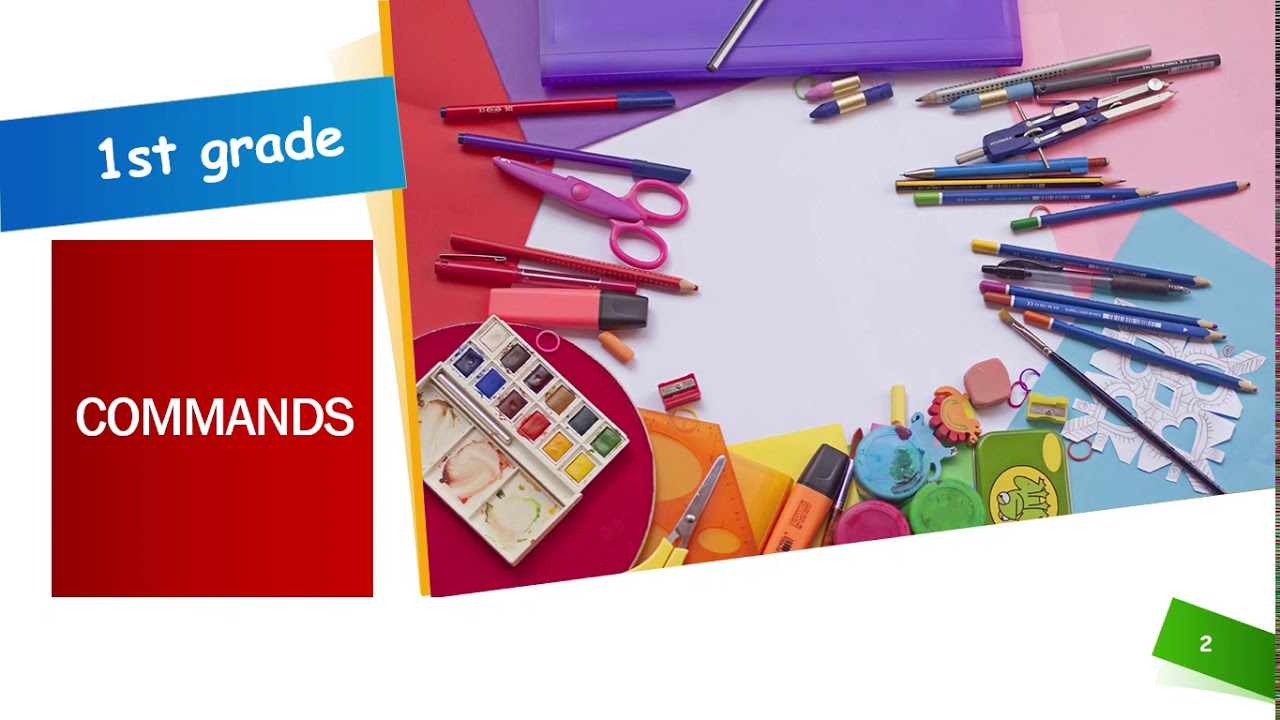 1st grade command project 2 - YouTube