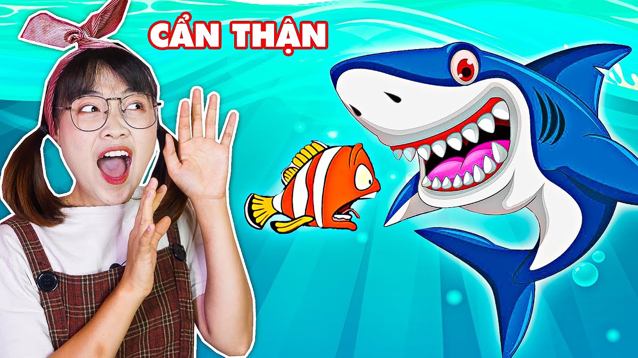 Hà Sam Giải Cứu Cá Vàng Thoát Khỏi Con Cá Mập Ăn Thịt Đáng Sợ - Save ...
