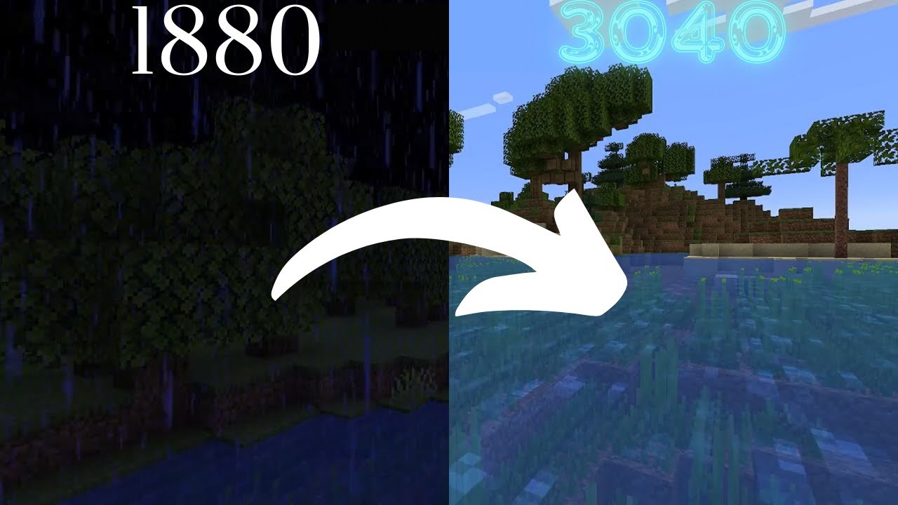 Minecraft evolution of nature - YouTube