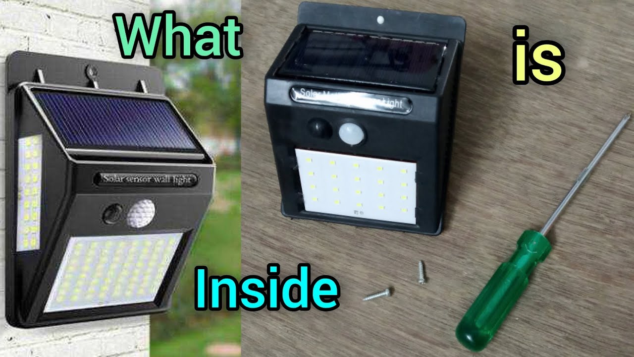 Inside The Solar Motion Sensor Light | Solar Emergency Light ...