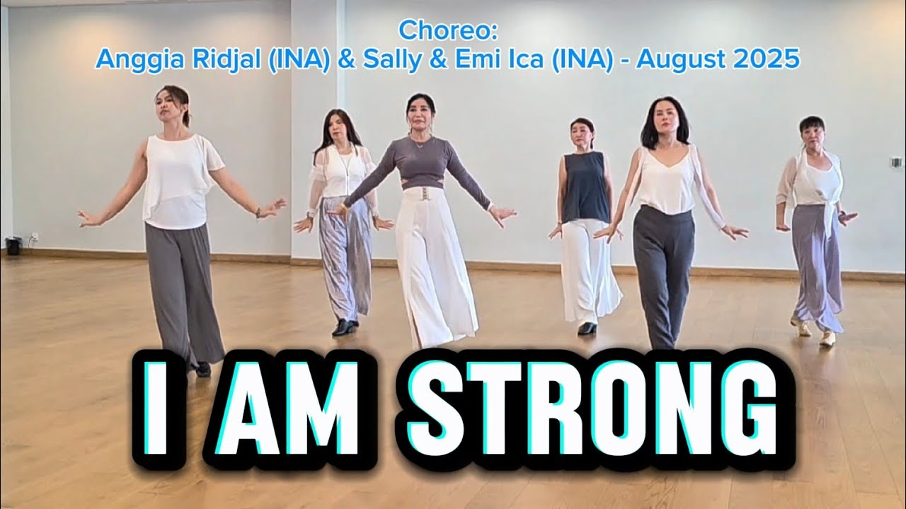 I Am Strong Line Dance [Intermediate Level] - YouTube