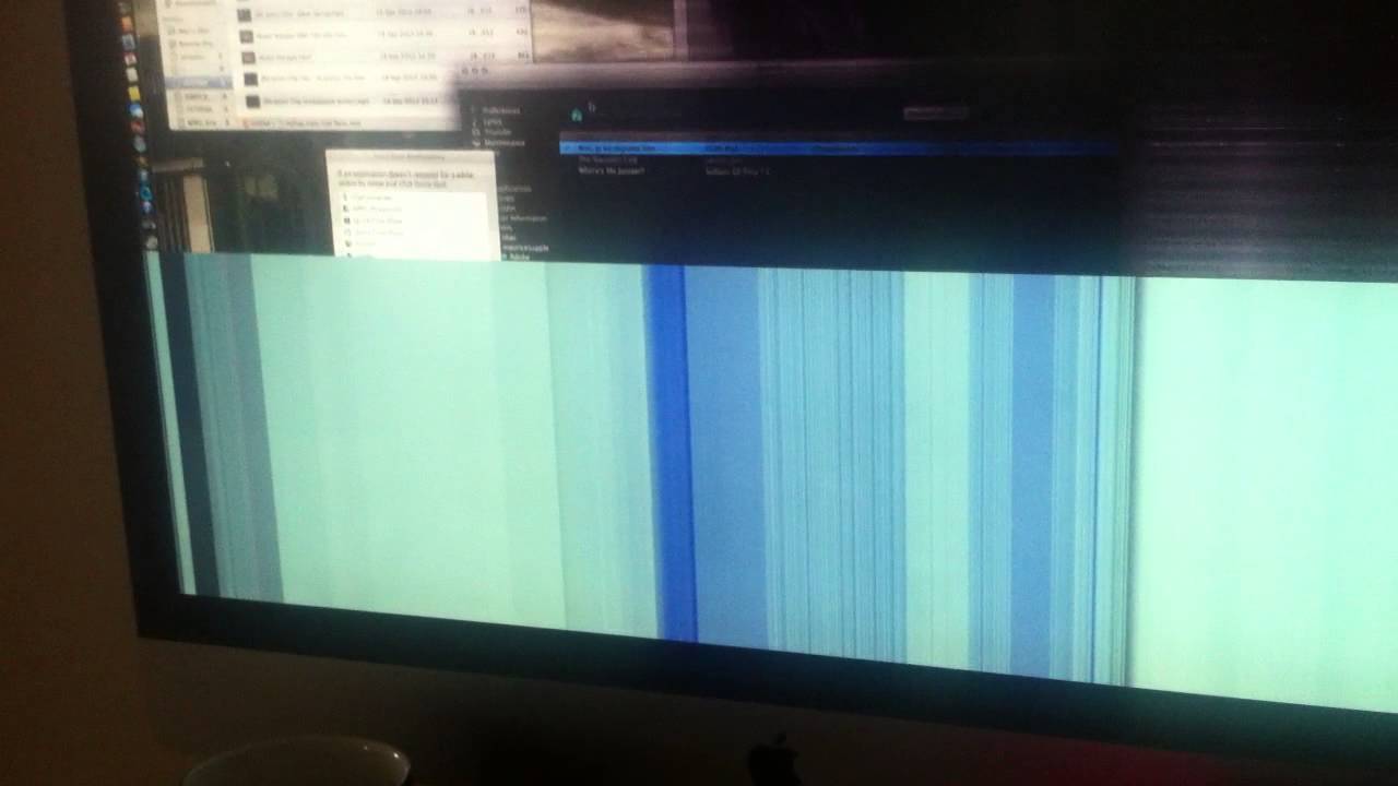screen of death. 2014 Brand new imac - YouTube