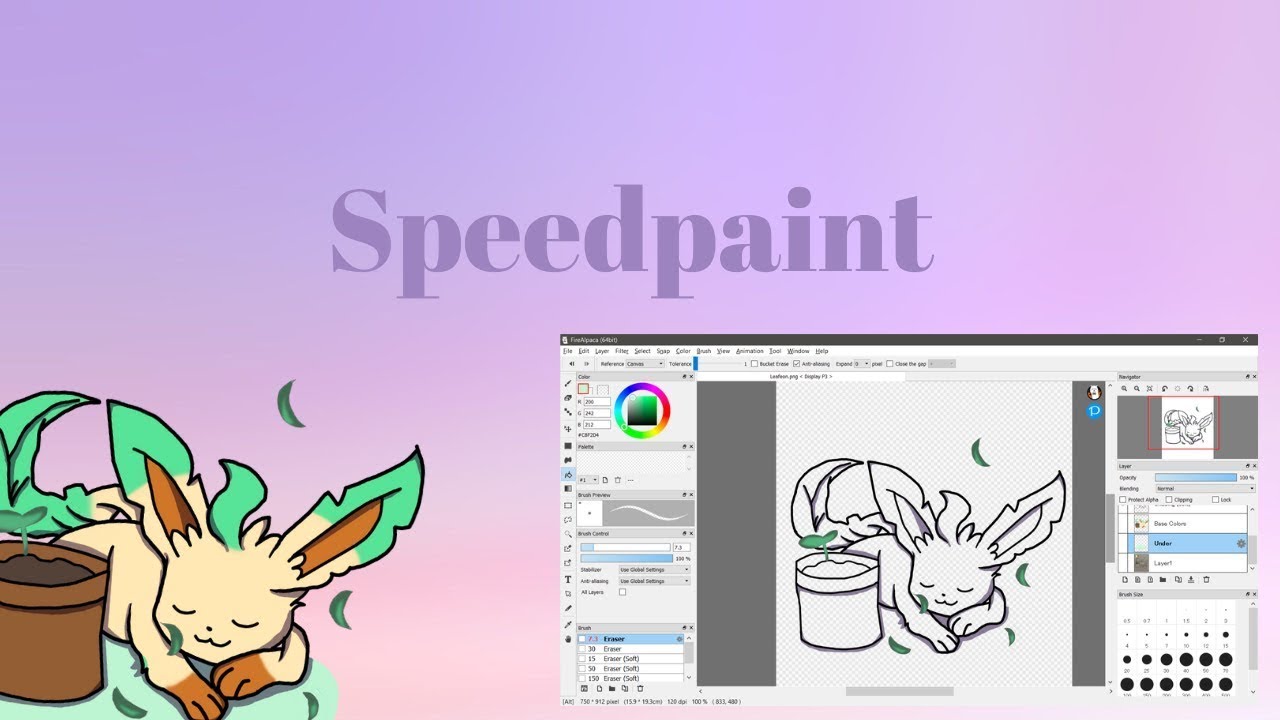 Speedpaint: Leafeon [Fanart] - YouTube