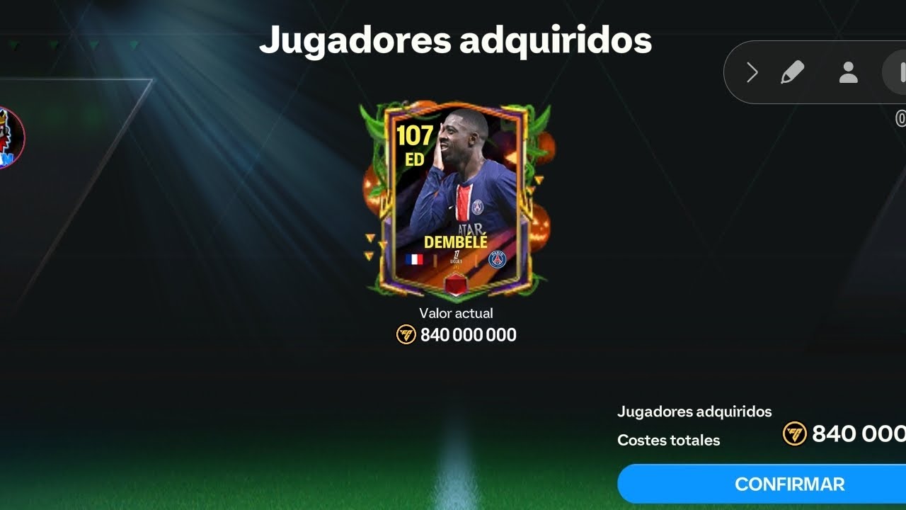 Fichamos a Dembele en FC Mobile - YouTube