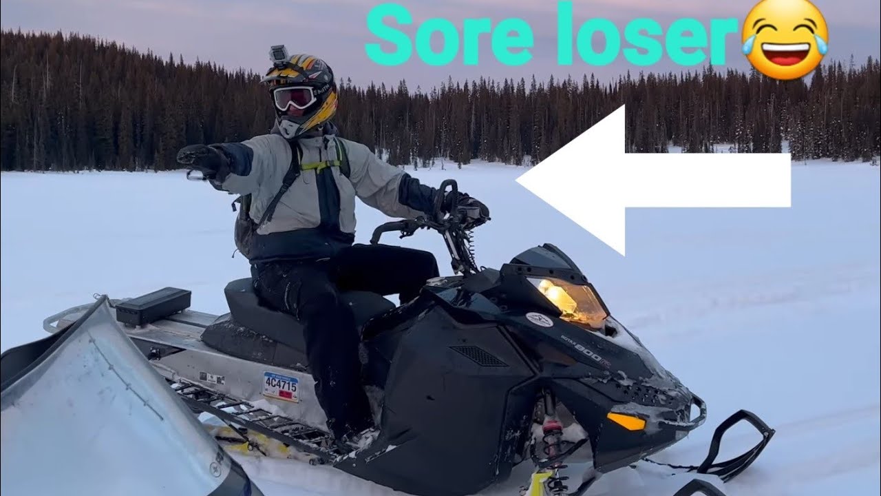 Brothers race their classic sleds - Polaris vs summit #skidoo # ...