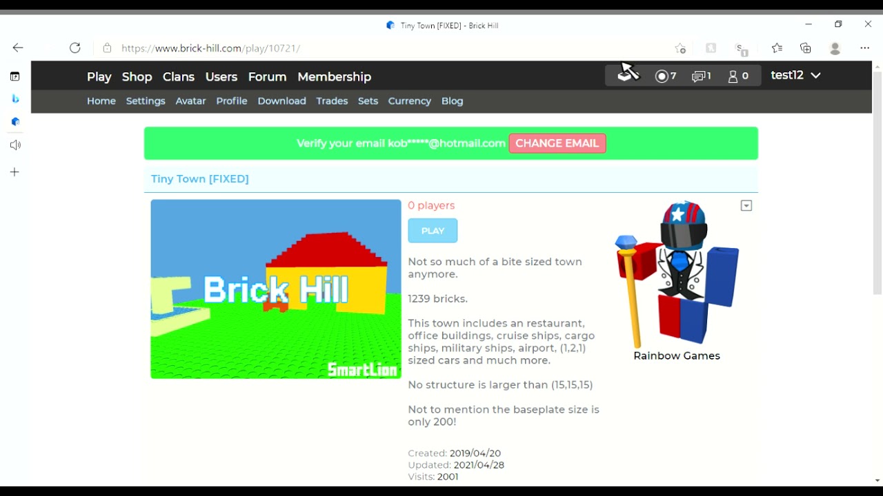 brickhill game trailer - YouTube
