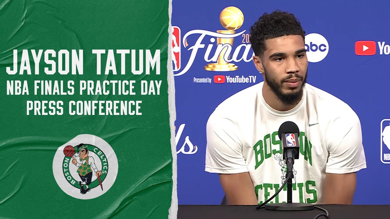 Jayson Tatum Practice Day Media Availability | NBA Finals | Boston ...