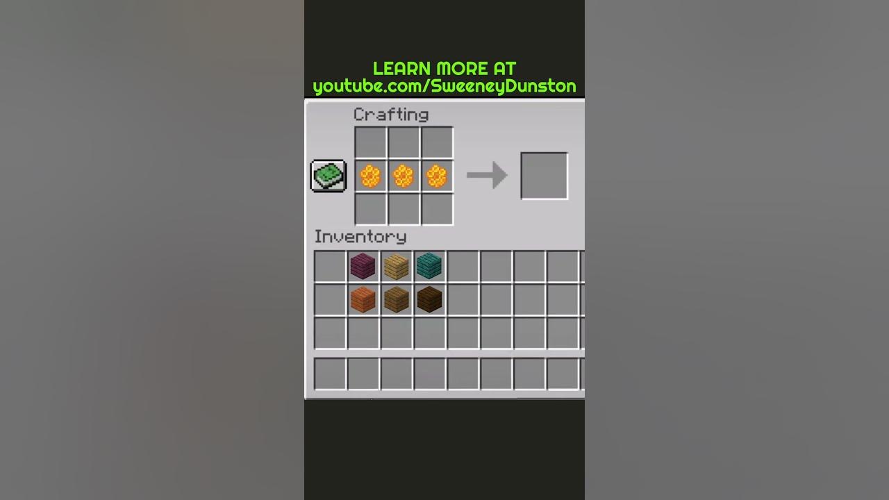 How to Craft Beehive in Minecraft - YouTube