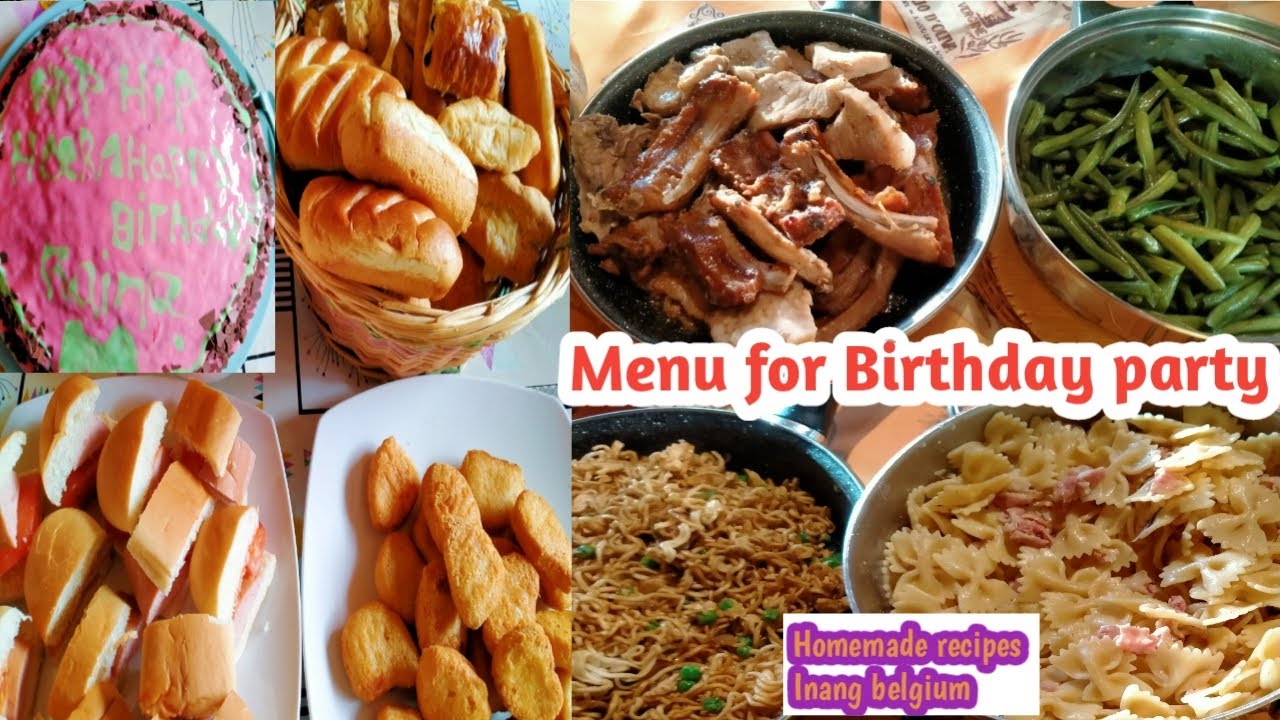 Menu For Birthday Party Birthday Party Ideas YouTube menu-for-birthday-party-birthday-party-ideas-youtube