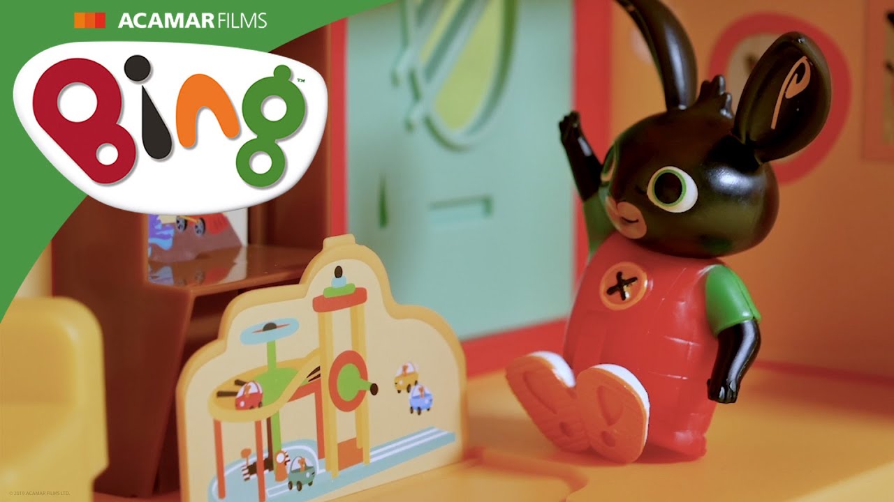 Bing plays with his toy cars! | Toy Stop Motion | Bing's Playhouse ...