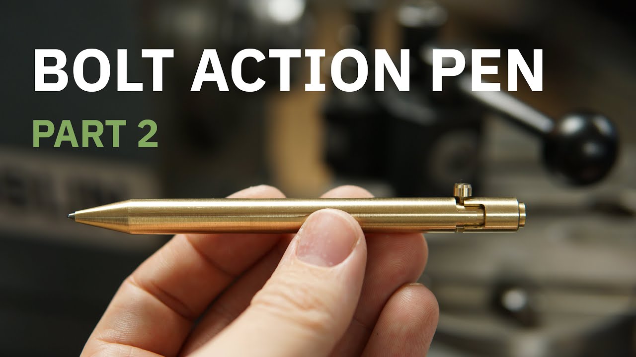 Machining a brass pen (part 2) - YouTube