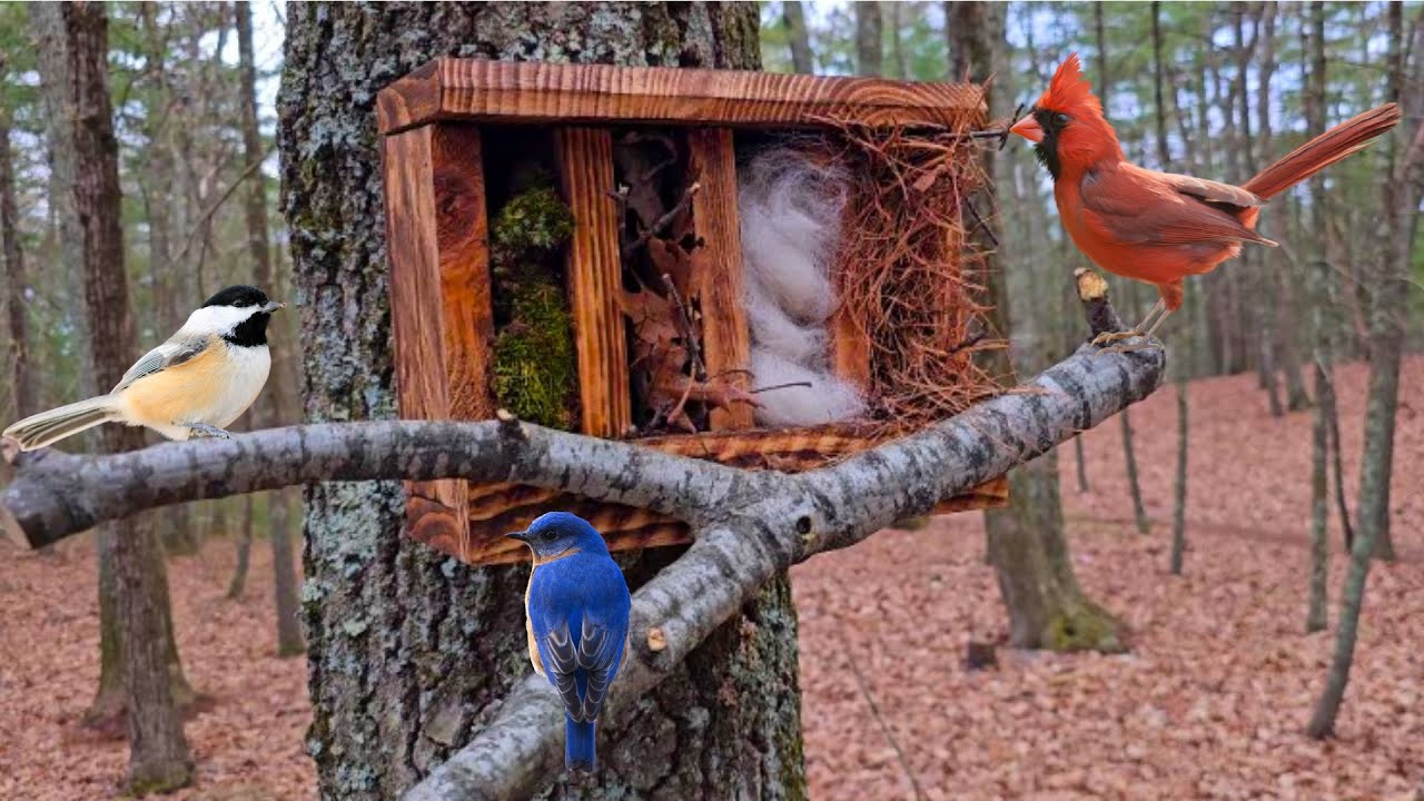 DIY | Nesting Material Box for Native Birds | - YouTube