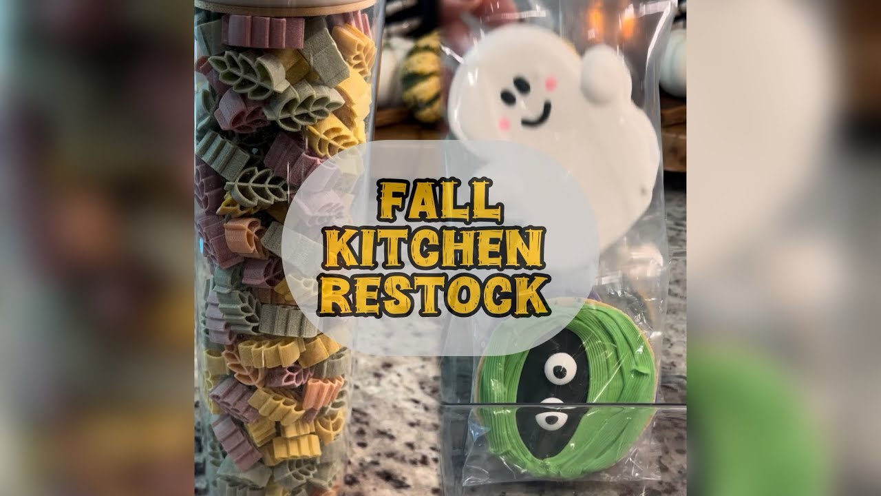 ASMR Fall kitchen restock ☺️🍁 - YouTube
