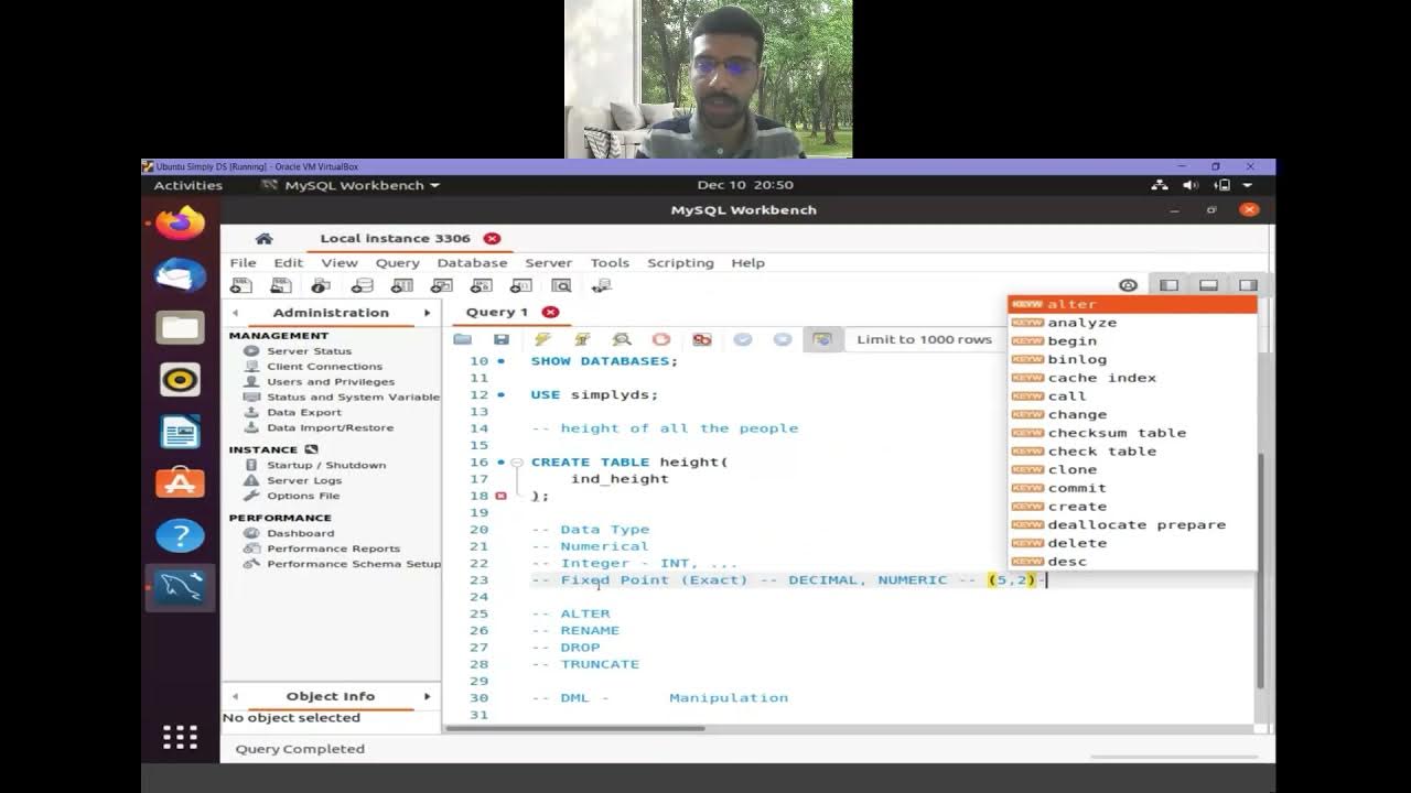 MySQL Data Definition Language (DDL) Introduction - YouTube