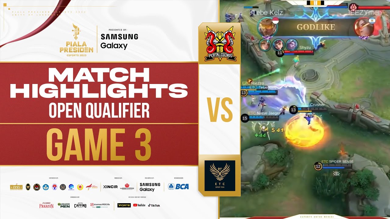 (MLBB MEN) MATCH HIGHLIGHT - PERTALEGENDS RB VS ET CETERA - GAME 3 ...