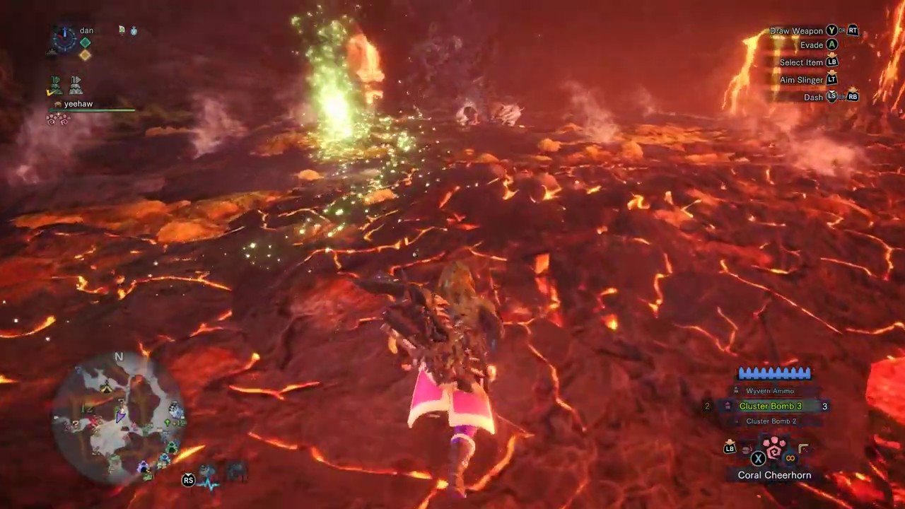 [mhw pc] usj blazing azure stars! - 1'41"63 - cluster - YouTube