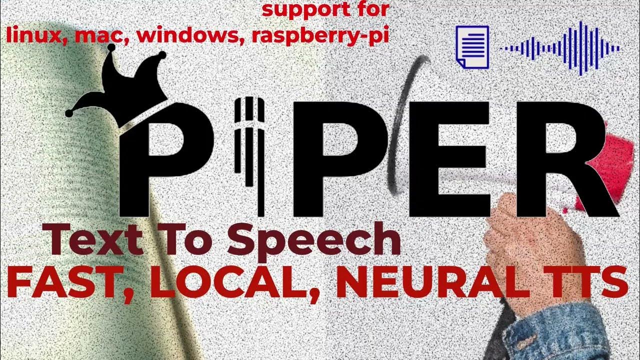 PIPER: fast, local, neural Text To Speech system | #howto #tts #piper #neuraltts #AI #ONNX - YouTube