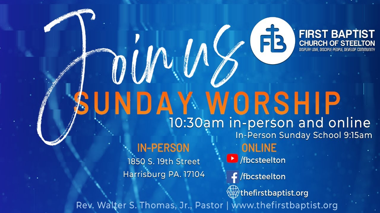 May 7th, 2023 Morning Service- Rev. Walter Thomas, Jr. - YouTube