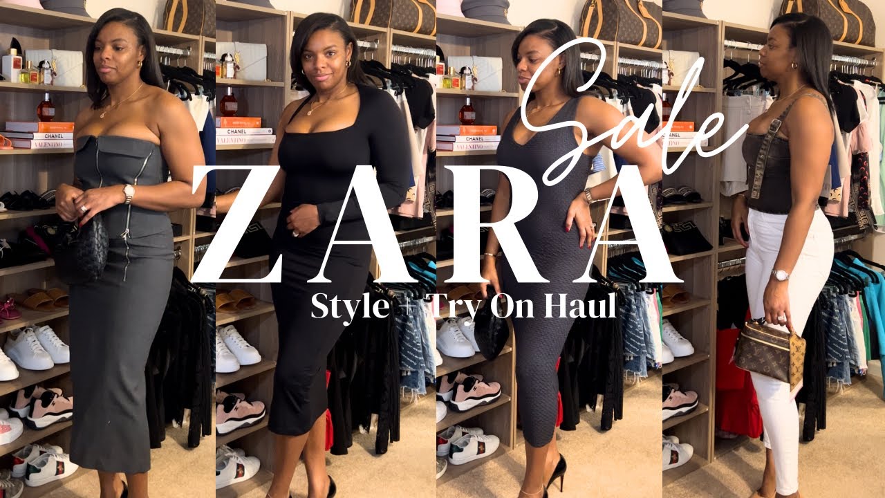 ZARA SALE + TRY ON HAUL | SIMPLE & EASY WARDROBE STYLING + READY TO ...